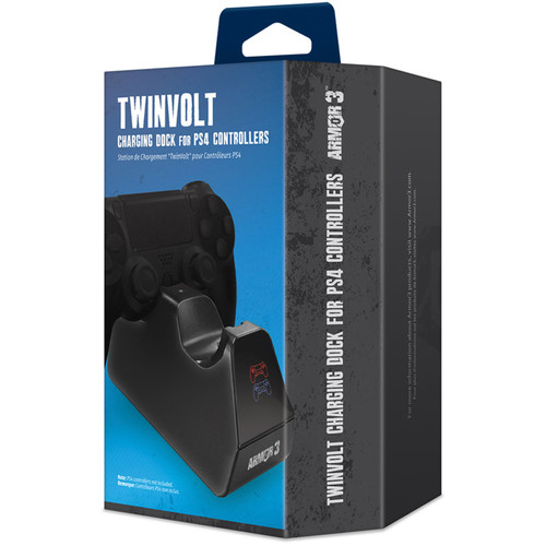 HYPERKIN PS4 Controller Charging Dock – Armor3 TwinVolt Dual Charger ...
